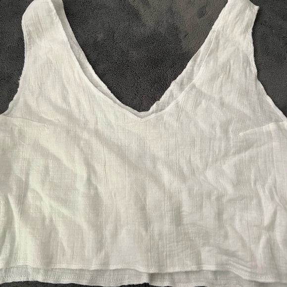 Urban Outfitters | Tops | White Cropped Tank | Poshmark